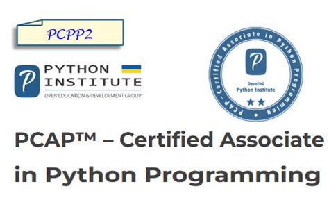 Pcpp2™ Professionnel Certifié En Programmation Python Niveau 2