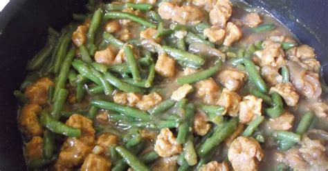 Curried String Beans With Soy Pieces