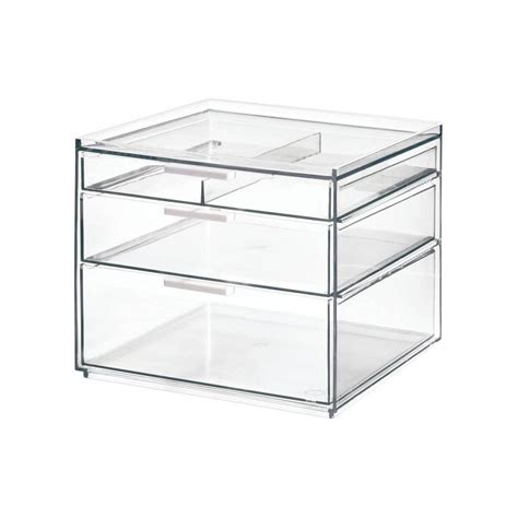Sarah Tanno By Idesign 3 Drawer Square Makeup Organiser Soko And Co
