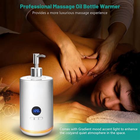 Massage Oil Warmer Bottle Professional Electric Lotion Digital Heater