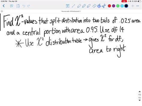 solved explain how you would use table vii to find the two x {2