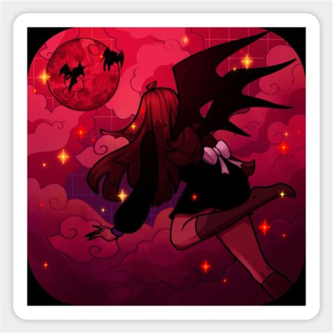 Vampire Bat Girl Vampire Sticker Teepublic