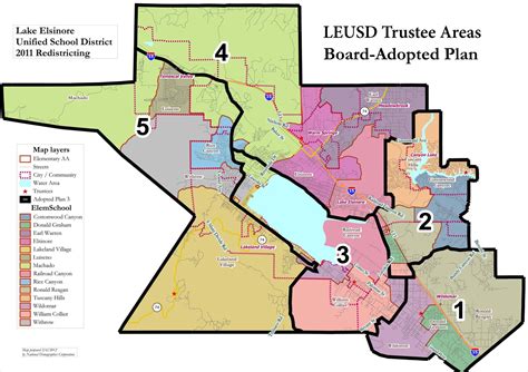 Trustee Areas And Maps Board Lake Elsinore Unified School District