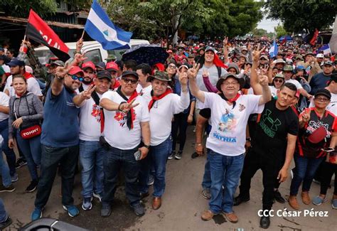 Militantes Sandinistas Participan En Caminata En Honor Al Repliegue