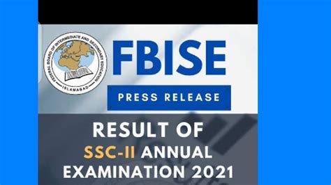 Fbise Ssc 2 Result Date Fbise Announces 10 Class Result Date 2021