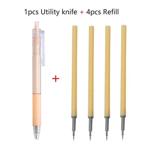 5pcs Art Utility Knife Pen Refill Set Express Box Knife Paper Cutting