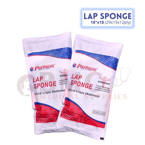 Lap Sponge Abdominal Or Lap Pad 12 Ply 100 Cotton Sterile 12x12