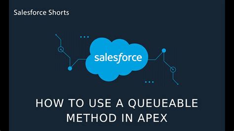 How To Use A Queueable Method In Apex Code Salesforce Youtube