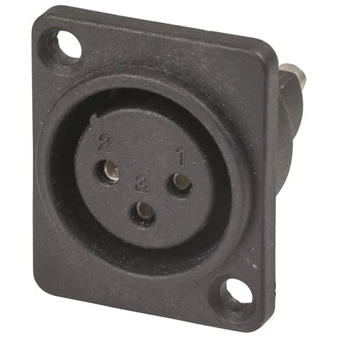 3 Pin Plastic Chassis Male Cannon Type Connector Jaycar Australia