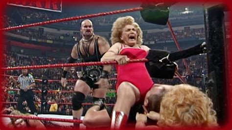Test Teams Up With Mae Young And Fabulous Moolah For A Handicap Match