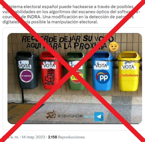 El recuento de votos en España es manual en cada mesa electoral