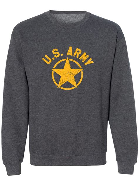 Us Army Vintage Arch Logo With Gold Ink Crewneck Sweatshirt