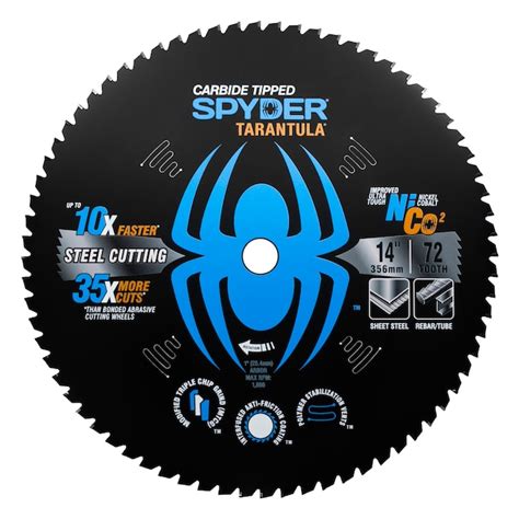 Spyder 14 In 72 Tooth Tungsten Carbide Tipped Steel Circular Saw Blade