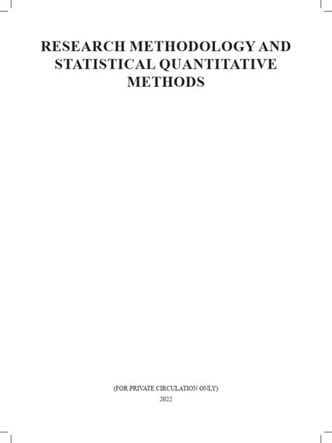 Research Methodology Book Pdf Science Survey Methodology