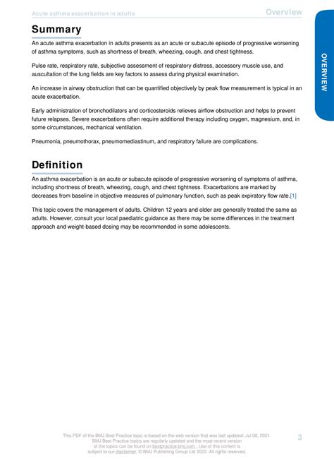 Solution Acute Asthma Exacerbation In Adults 1 Studypool
