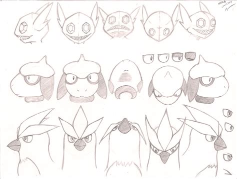 Pokemon Head Sketch Request 2 Complete By Neos8