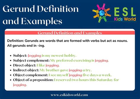 gerund and gerund phrases examples