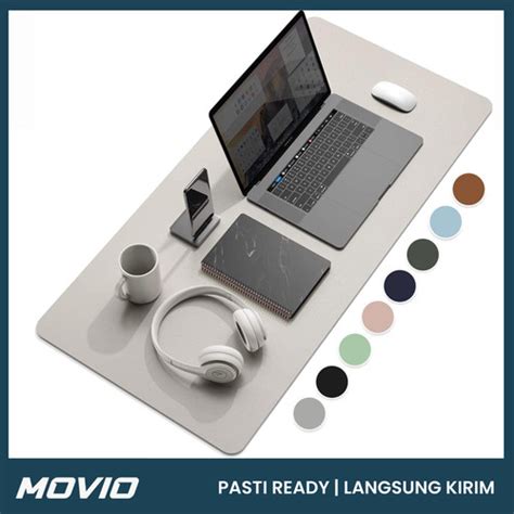 Promo Movio Leather Desk Mat Alas Laptop Meja Kerja Kulit Pu Mouse