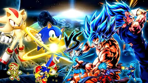 Sonic Chaos RN V OP All Form Shadow OP All Form VS Fusion Vegito OP Goku Vegeta In