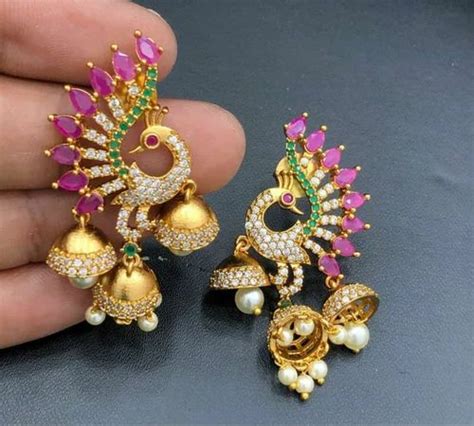 Peacock Ear Ring38 At ₹ 380pair मोर वाले इयररिंग In Hyderabad Id 2854253494873