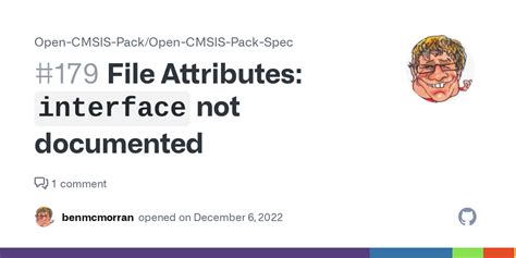 File Attributes `interface` Not Documented · Issue 179 · Open Cmsis