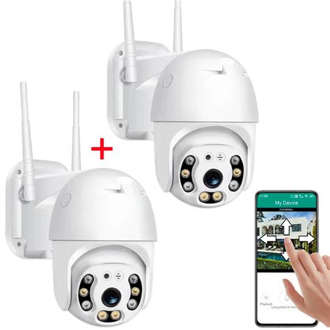 Комплект 2шт Камера видеонаблюдения уличная поворотная Ip с Wifi Camera