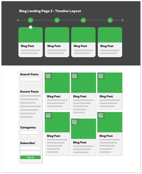 Blog Timeline Layout WDS Theme Demo