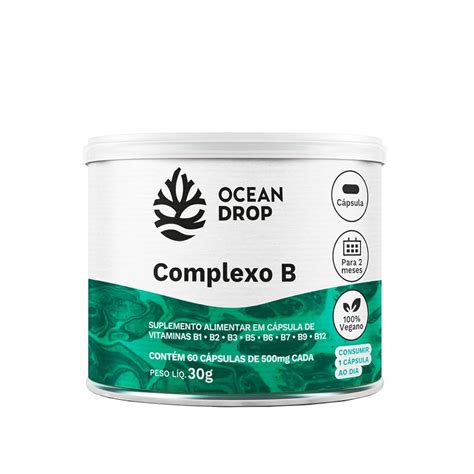 Complexo B 60 Cápsulas 500mg Ocean Drop Natunutra