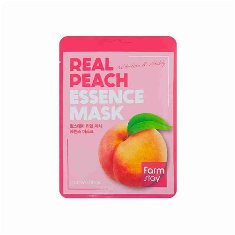 Farmstay Real Peach Essence Mask - Korean Skincare, K-Beauty Online ...