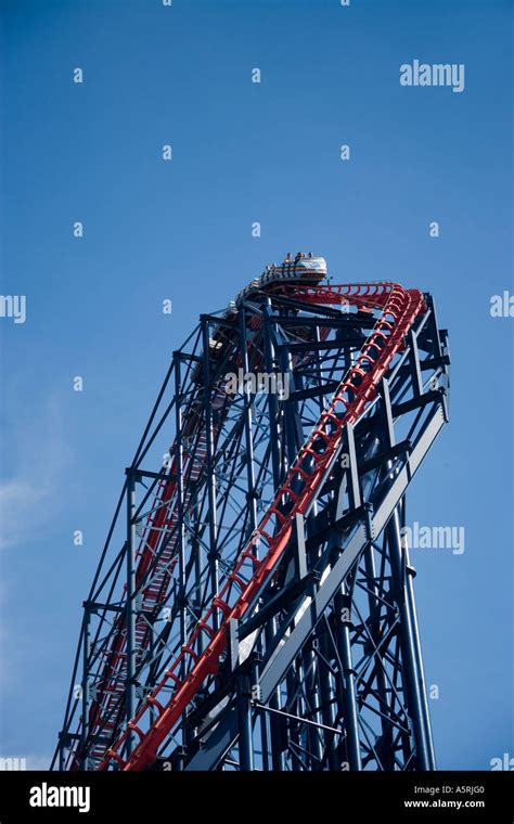 The Big Dipper Ride At The Pleasure Beach Amusement Parkblackpool
