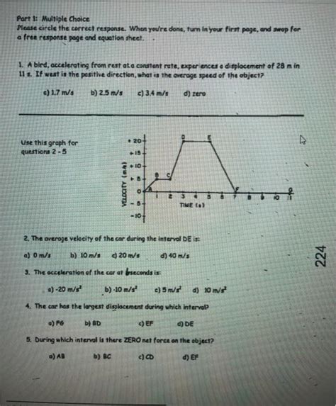 solved part 1 multiple choice please circle the correct