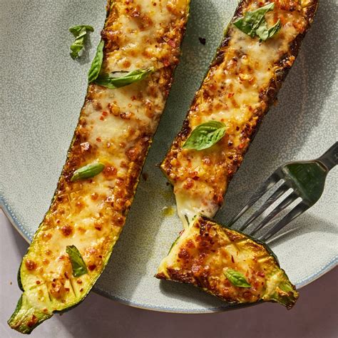 Best Cheesy Garlic Zucchini Steaks Recipe How To Make Zucchini Steaks