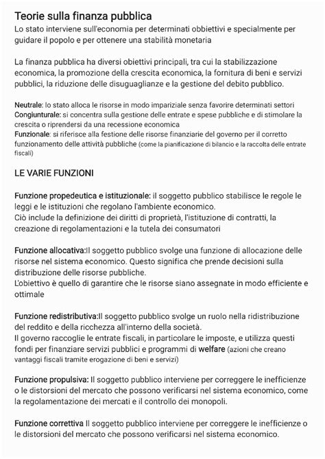 Teorie Sulla Finanza Pubblica Imposte Ed Irpef Appunti Di Economia