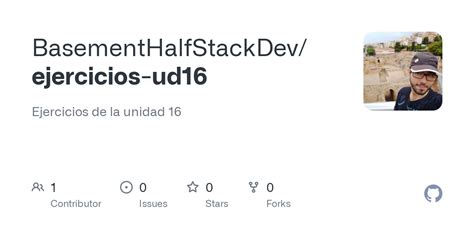 GitHub BasementHalfStackDev Ejercicios Ud16 Ejercicios De La Unidad 16