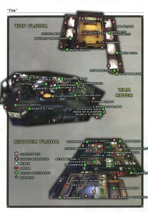 Call Of Duty Black Ops Zombies Five Strategy Guide High Round Tips