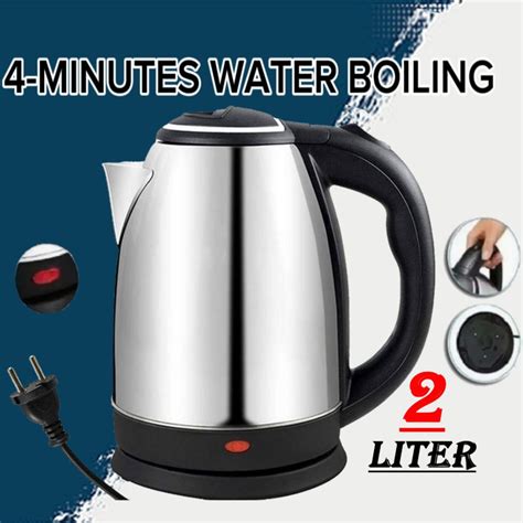 Electric Kettle Stainless Steel Body Automatic Instant Heating 2