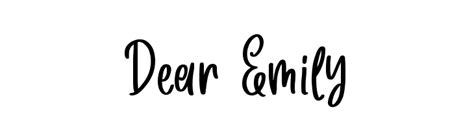 Dear Emily Font