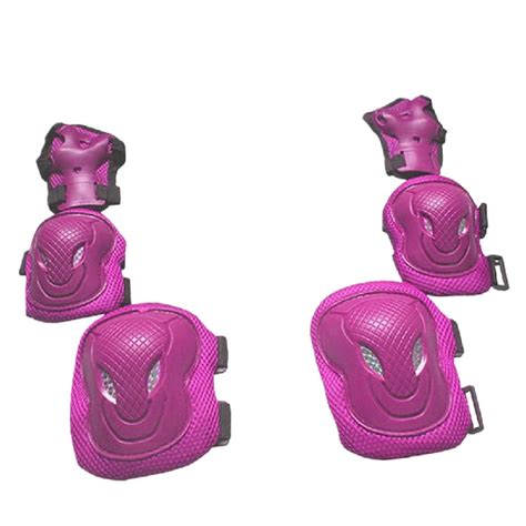 Safety Protection Set For Hands And Legs Sk326 Pink Wasilonline