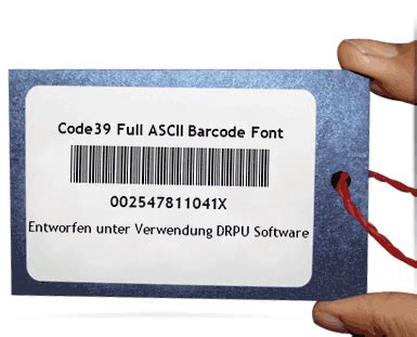 Code39 Full ASCII Linear Barcode Font Howtobarcode