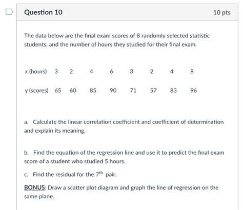 Solved Please Help Answer The Following Statistics Question Chegg