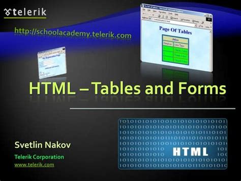Html Table Tags Ppt