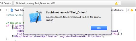 Ios Xcode Process Launch Failed Timed Out Waiting For App To Launch Stack Overflow