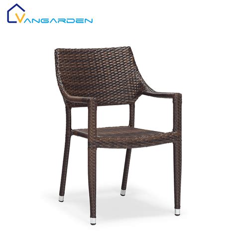 Plastic Rattan Chair Outdoor Wicker Furniture Garden Dining Rattan