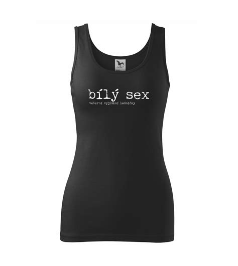 Čeština 20 Bílý Sex Dámské Tílko Myshirtcz
