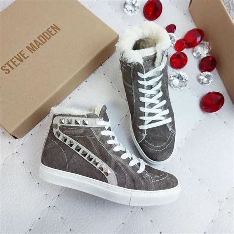 Steve Madden оригінал замшеві утеплені високі кеди ботинки — ціна 2100 грн у каталозі Снікери