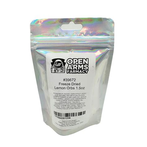 Freeze Dried Lemon Orbs 1 5oz Blair Candy Company