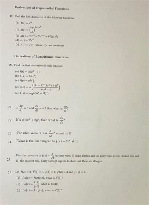 Solved ONLY QUESTIONS 19B 19D 21 22 25 26 PROVIDE COMPLETE Chegg