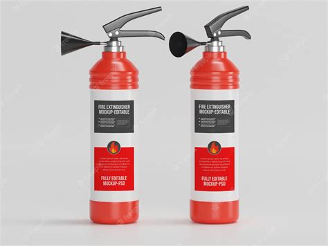 Premium Psd Fire Extinguisher Mockup