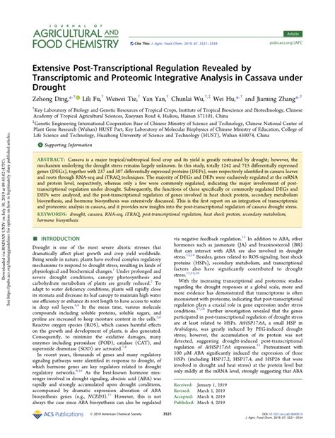 Pdf Extensive Post Transcriptional Regulation Revealed By