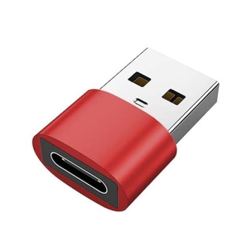 Adaptor Mini Usb Tip C La Usb Viteza Rapida De Transfer Rosu
